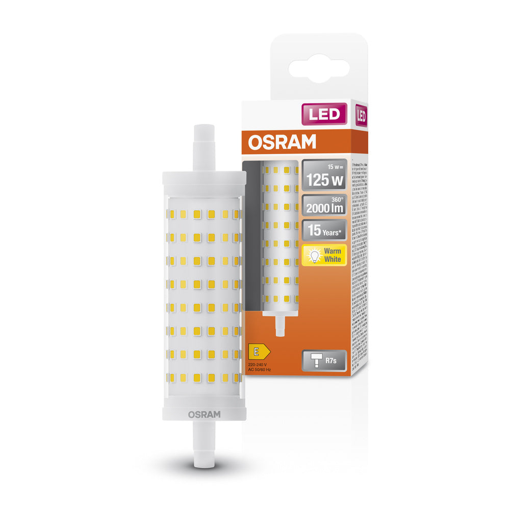 OSRAM LED LINE LED Lampe R7S 15W 827 Clear R7s, 2000 lm, 2700 K, Warmw