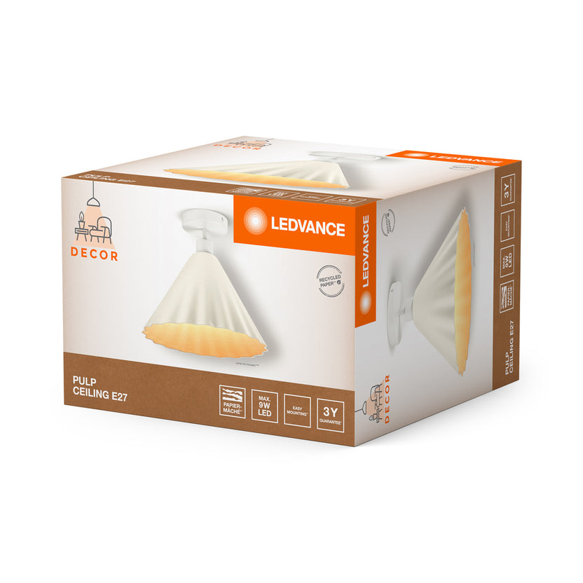 LEDVANCE DECOR Deckenleuchte Decor Pulp weiß, E27, 310 mm