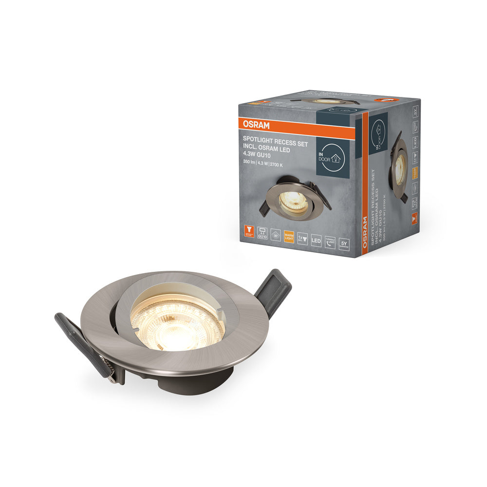 OSRAM RECESS DOWNLIGHT TWISTLOCK LED Spotlight Ø 88,5mm, blank 4,3W