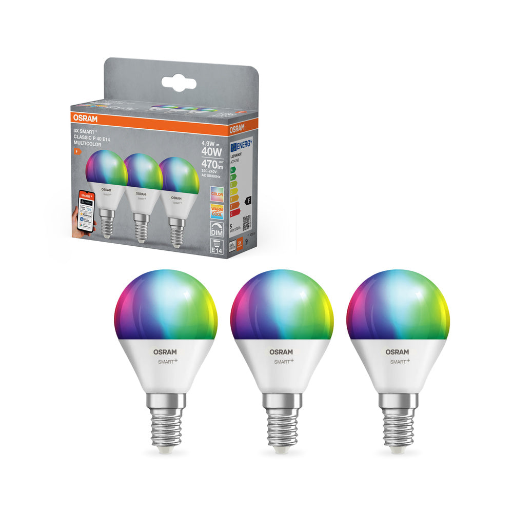 OSRAM SMART+ Matter Classic shapes Multicolor 4.9W 827–865 Multicolor
