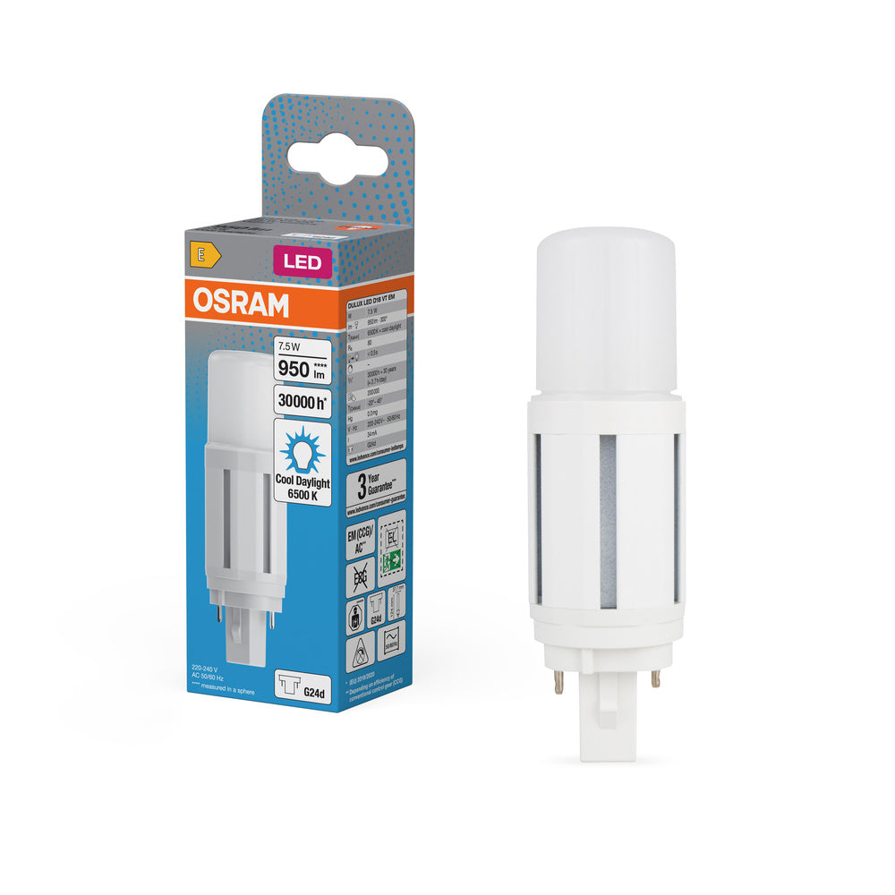 OSRAM DULUX LED D VT EM & AC 7,5W 865 G24D