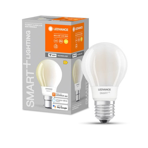 LEDVANCE Classic bulb shape with filament-style with WiFi technology,6
