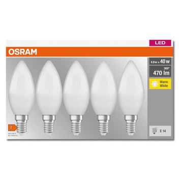 OSRAM LED BASE CLASSIC B Lampe matt (ex 40W) 5,5W / 2700K Warmweiß E14