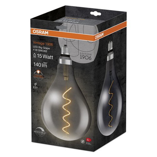 OSRAM Vintage 1906® LED Lampe dimmbar (ex 12W) 5W / 1800K Warmweiß E27